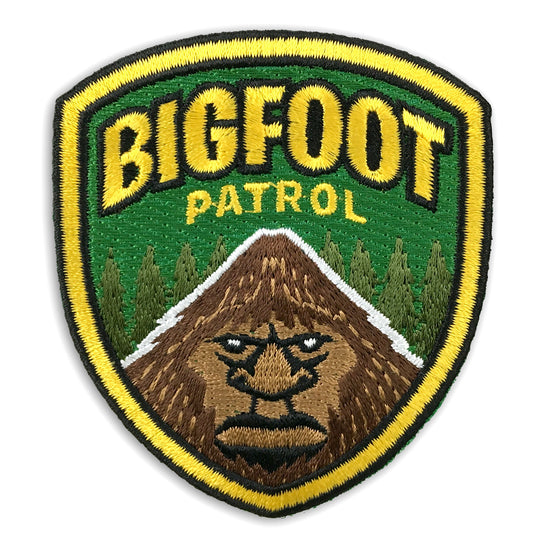 Bigfoot Patrol iron-on embroidered patch | Monsterologist