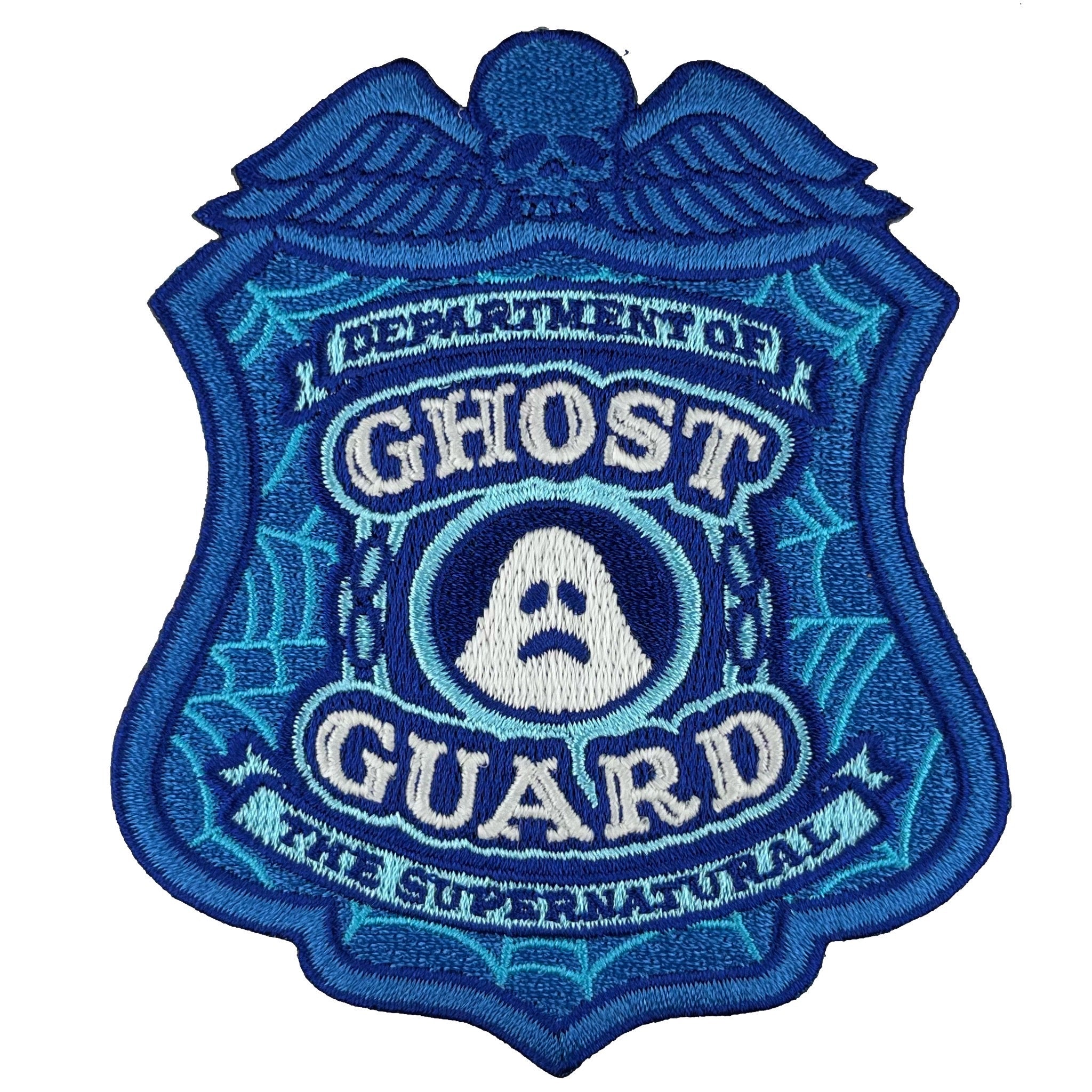 Ghost Guard police badge embroidered patch - glow-in-the-dark ...