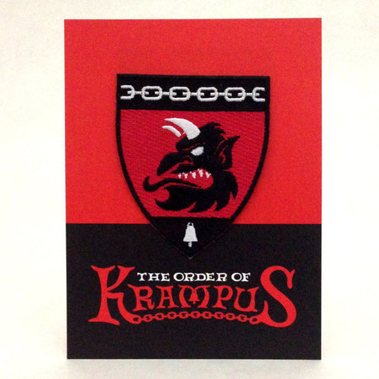 Krampus Profile heraldic shield patch: Order Of Krampus – Monsterologist