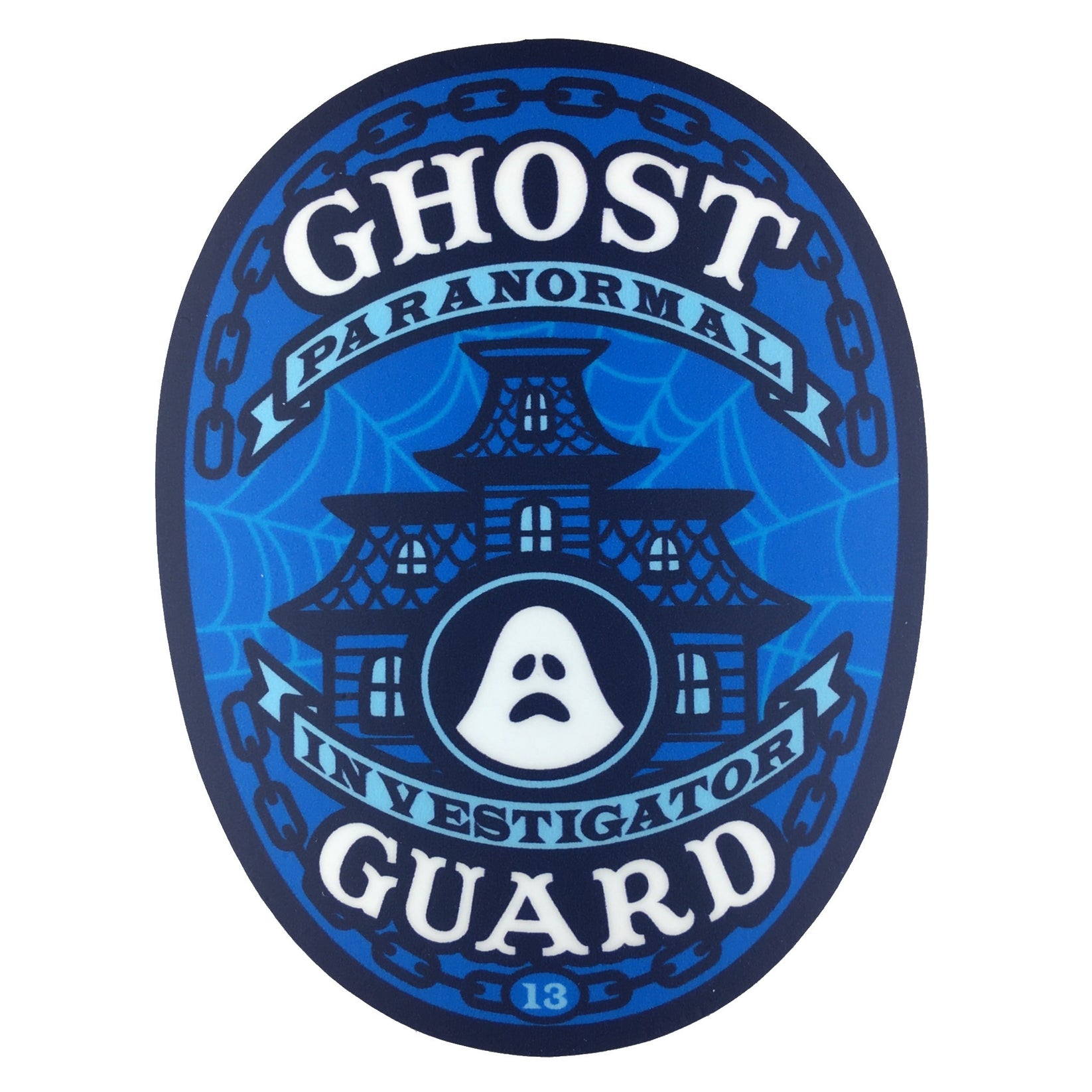 Paranormal Investigator police badge ghost sticker – Monsterologist